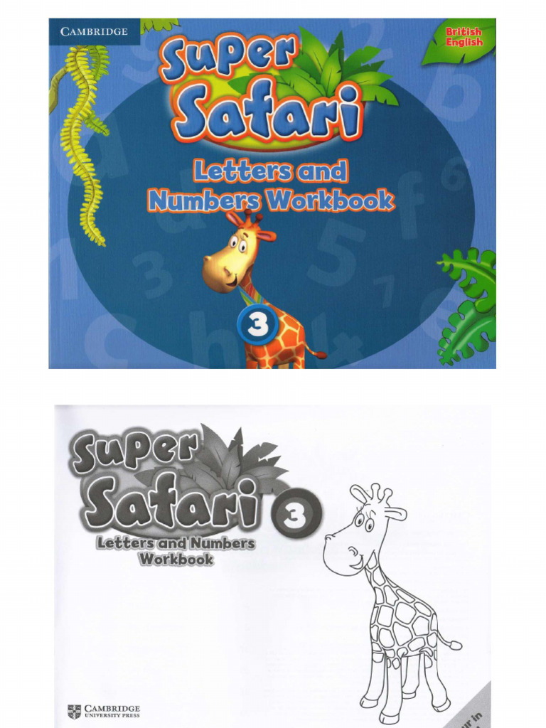 Super Safari 3 Letters and Numbers Workbook | PDF