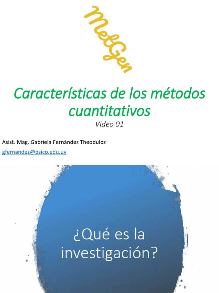 MetGen 01 Alcance Inv | PDF | Science