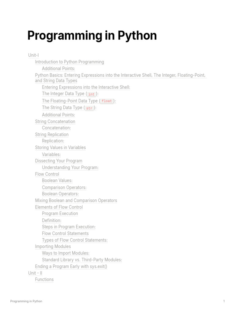 Programming in Python | PDF | Parameter (Computer Programming) | Python ... Programming in Python | PDF | Parameter (Computer Programming) | Python ...