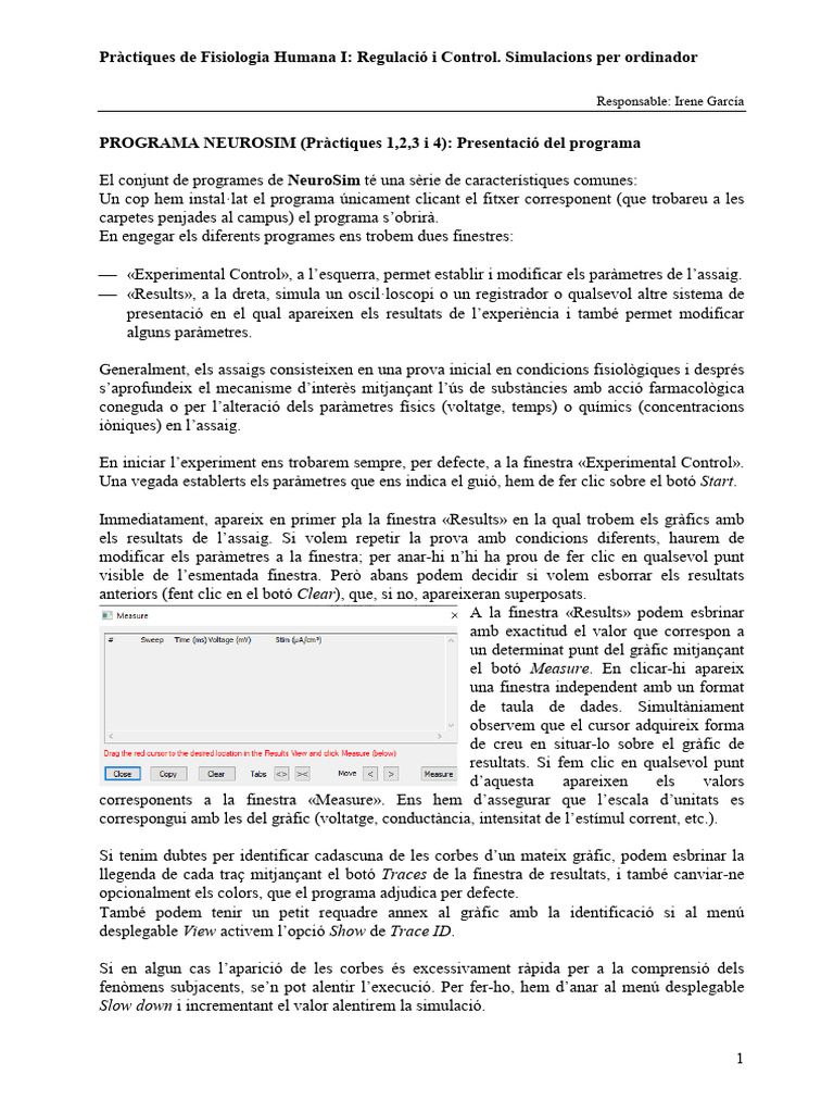 Neurosim 20-21 FHI | PDF