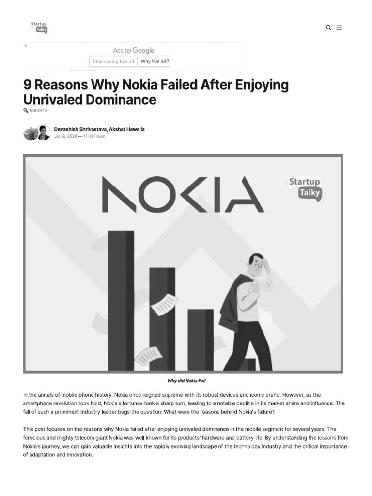 Nokia Case Study | PDF