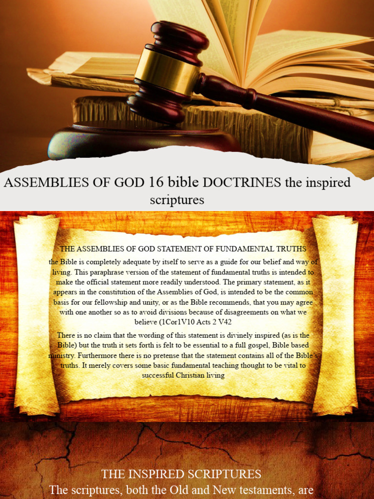 AG 16 Doctrines Lesson 1 | PDF | Bible | Revelation