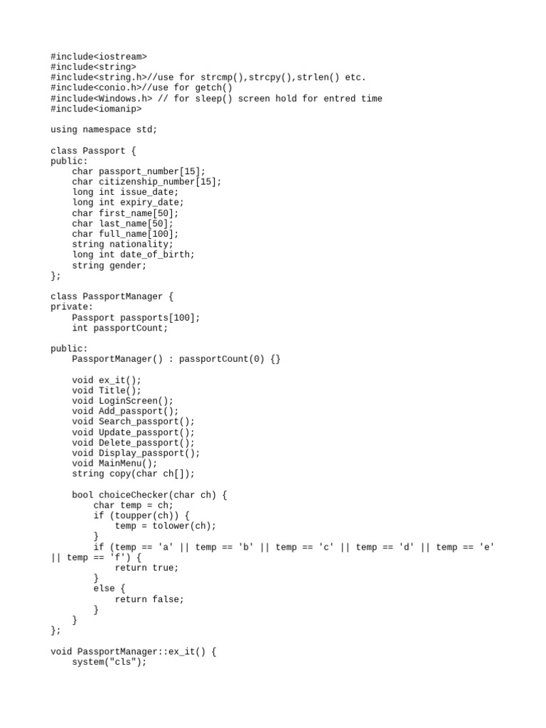Oop Project | PDF | Object Oriented Programming | C++