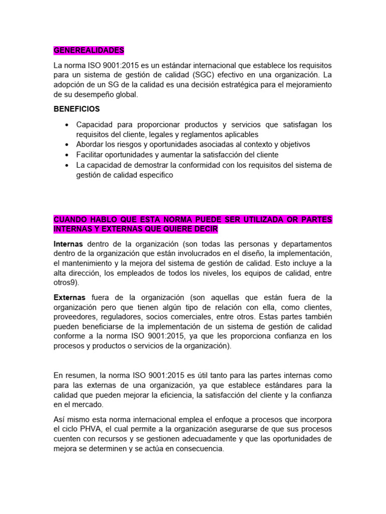 Expo Iso 9001 Descargar Gratis Pdf Calidad Comercial Sistema De