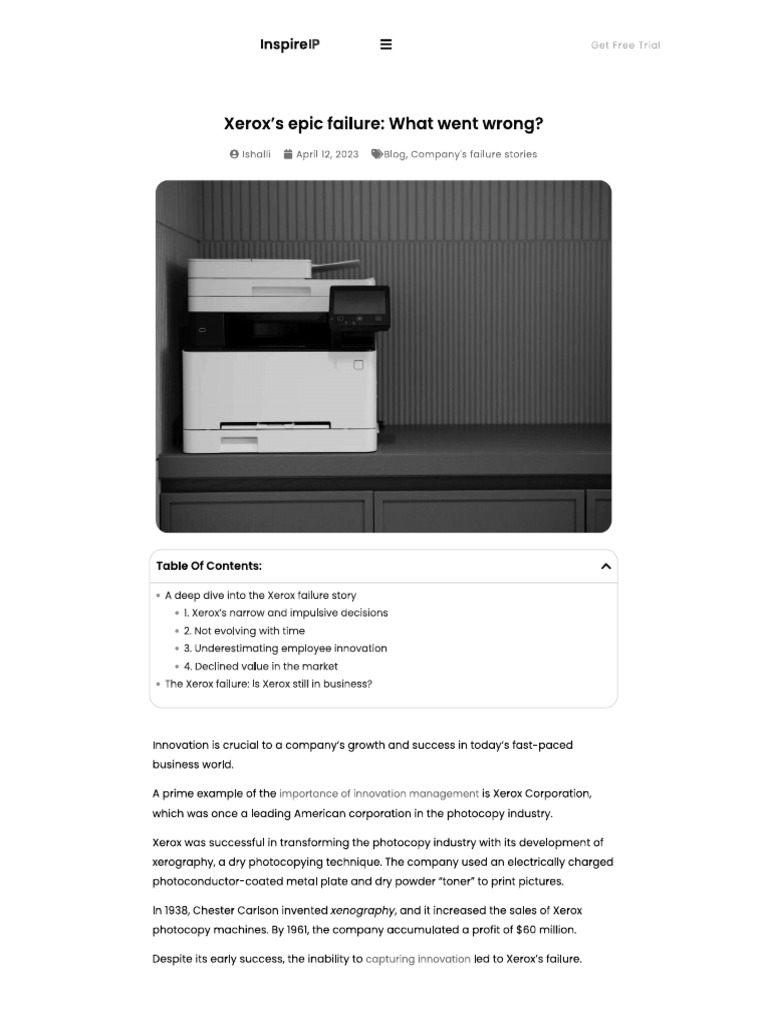 Xerox Case Study | PDF