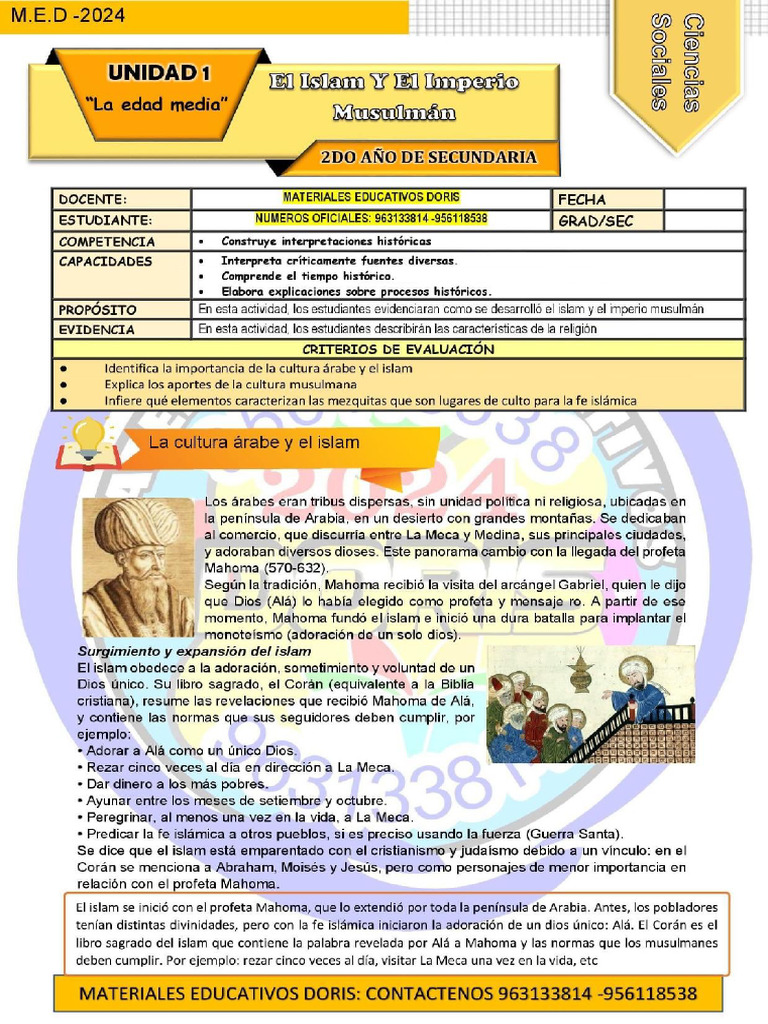 Resolucion 2° CCSS Semana 2 Uni 1 | PDF