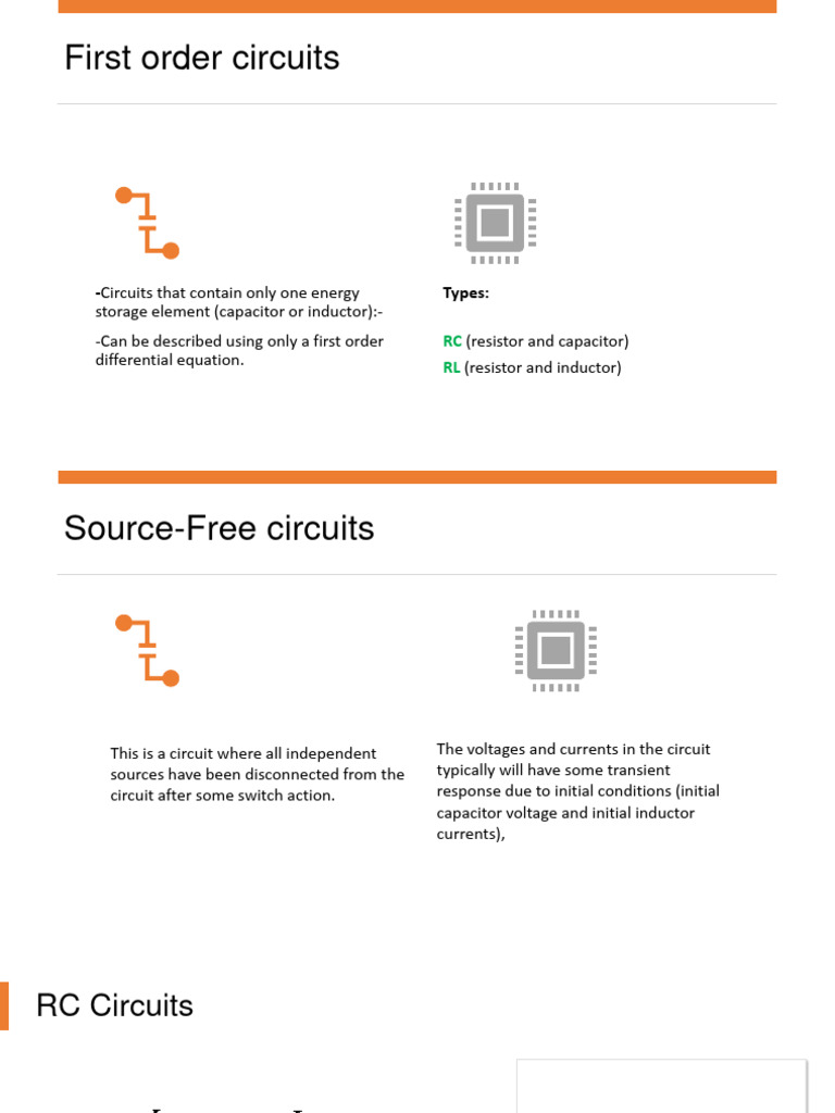 EMT 2334 - First Order cct-25 - 09 - 23 | PDF | Electrical Network | Electromagnetism