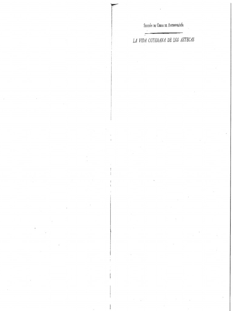 Libro La Vida Cotidiana de Los AzTecas | PDF