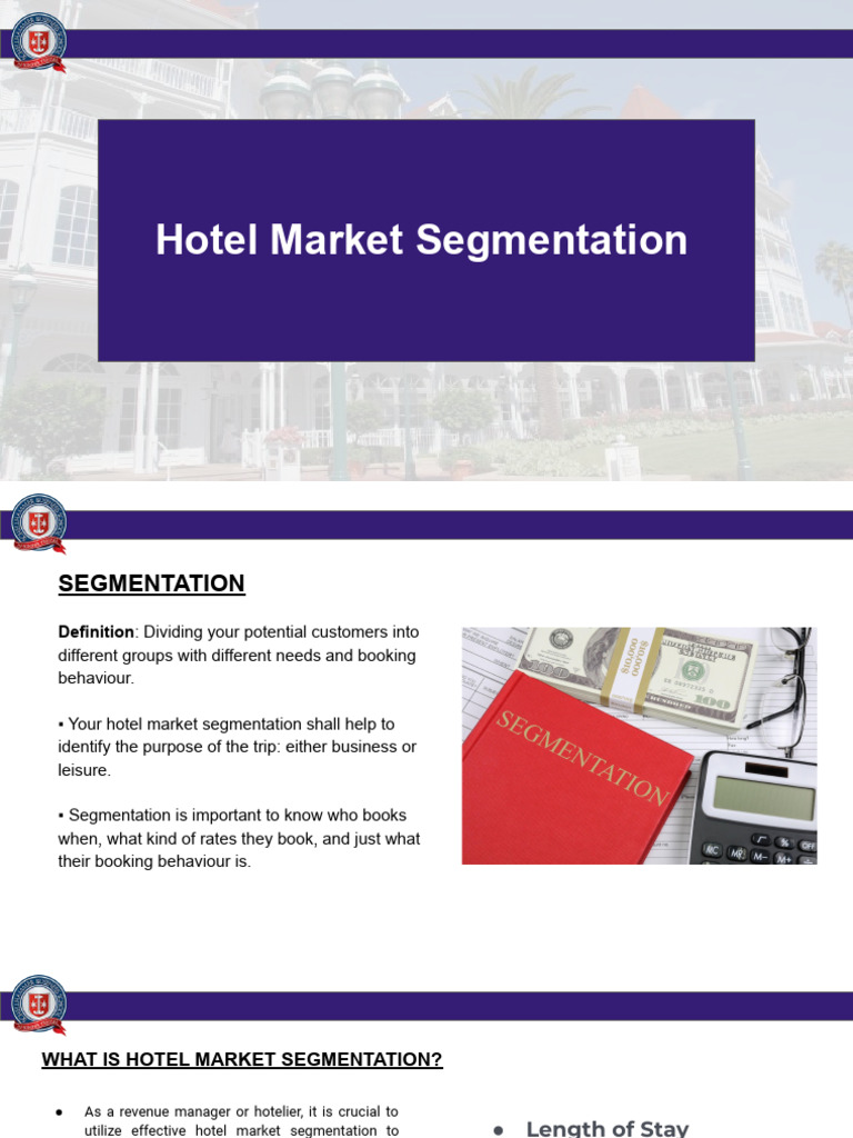 The Principles of Hospitality Lecture - 2 | PDF | Market Segmentation ...