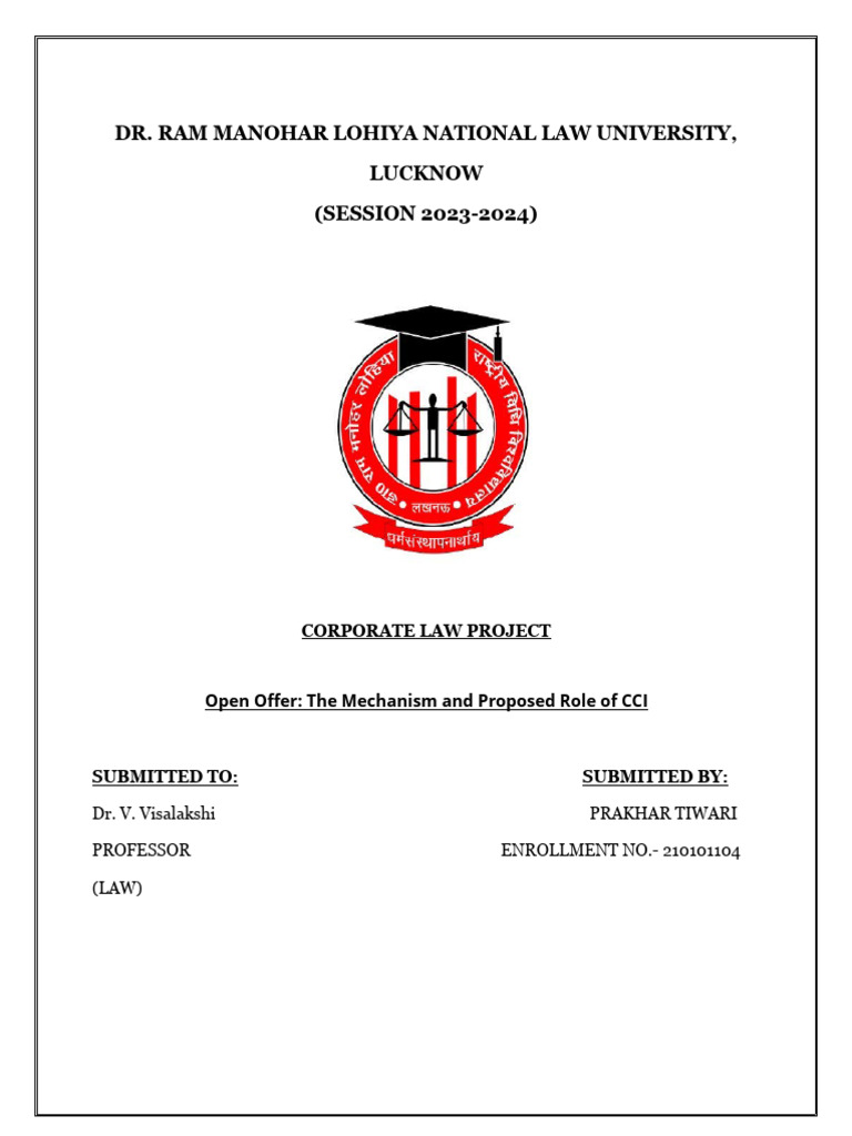 Corporate Law | PDF | Mergers And Acquisitions | Takeover