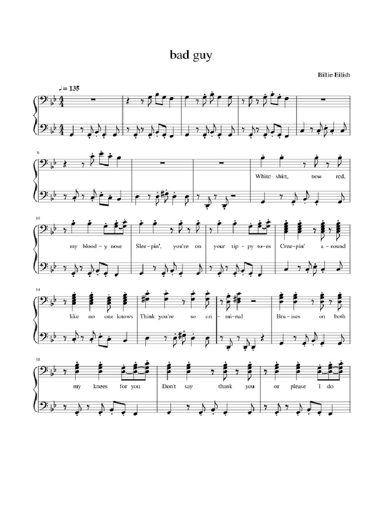 Bad Guy | PDF