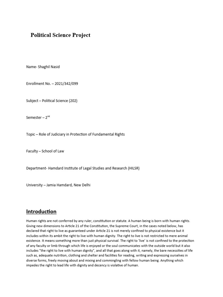 Political Science | PDF | Habeas Corpus | Rights