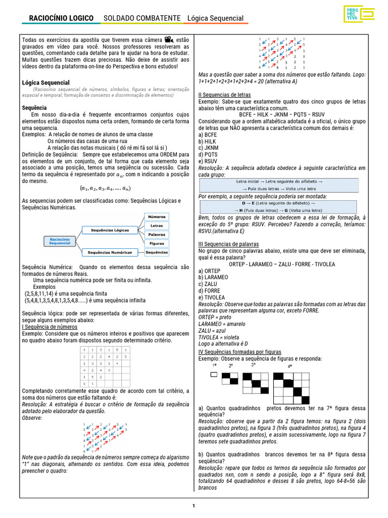 Lógica Sequencial para Soldados: Exercícios e Dicas | PDF | Sequência | Lógica