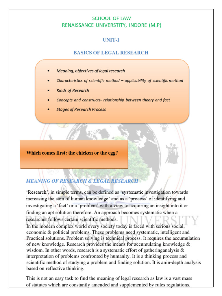 Research Methodoloy LLM FINAL NOTES | PDF | Hypothesis | Scientific Method
