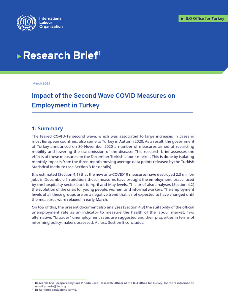 Impact COVID Second Wave March 2021 | PDF | Unemployment | Employment
