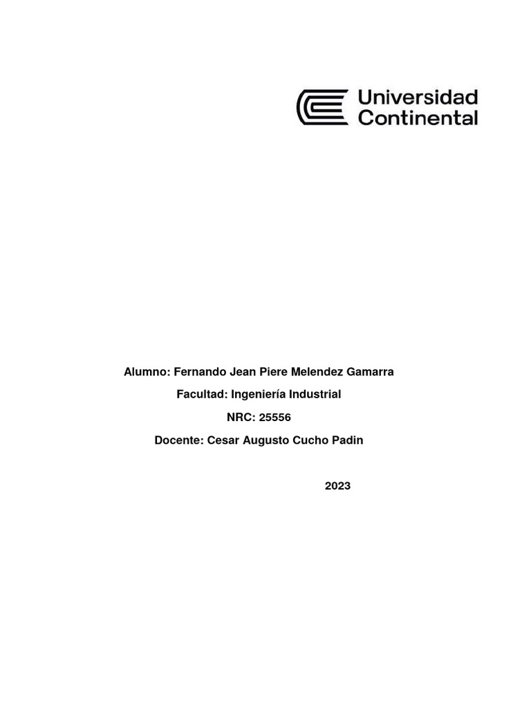 Uc - Pa 2 - Ing Metodos Pa2 2023-2 | PDF | Panes