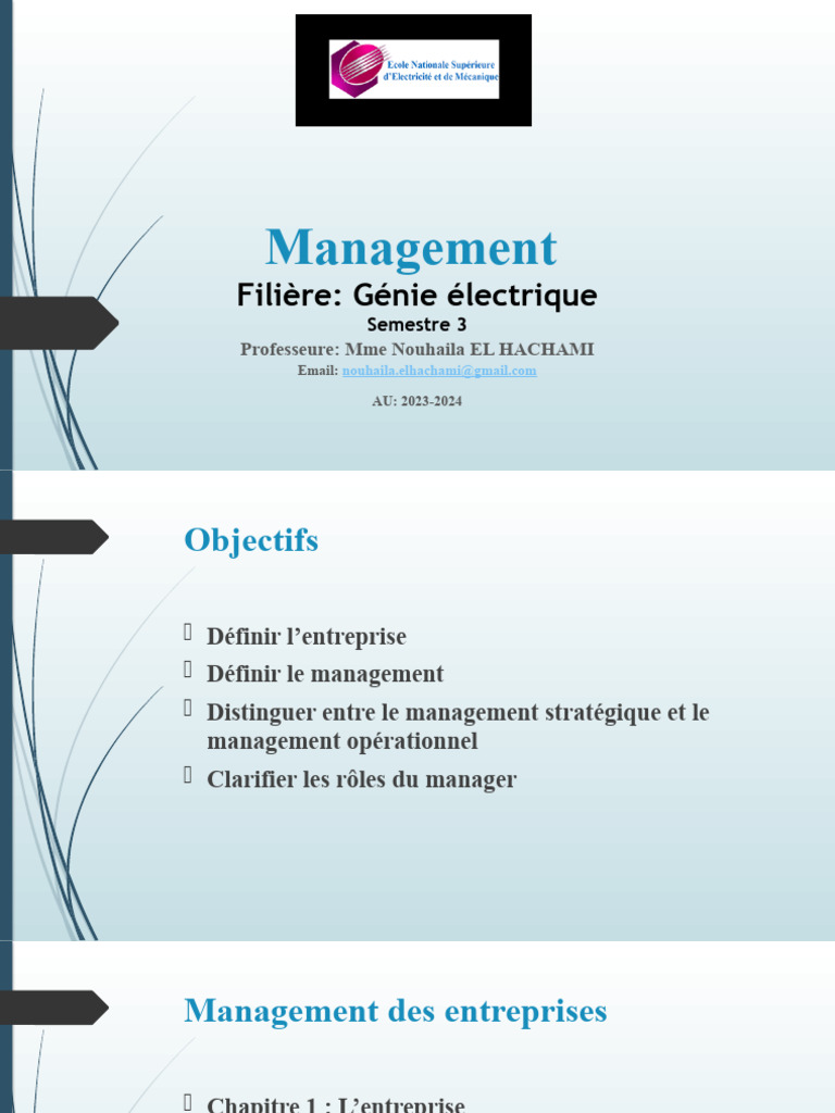 Management S3 | PDF | Business | Gestion stratégique