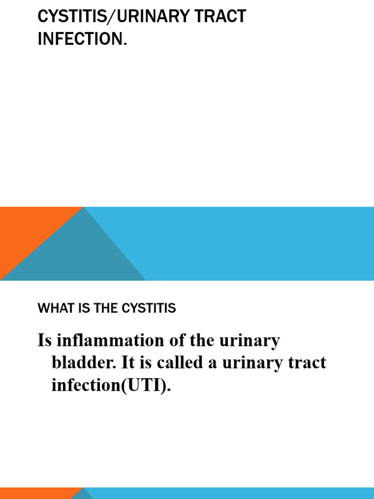 Cystitis by Group Faatle | PDF | Urinary Tract Infection | Urology
