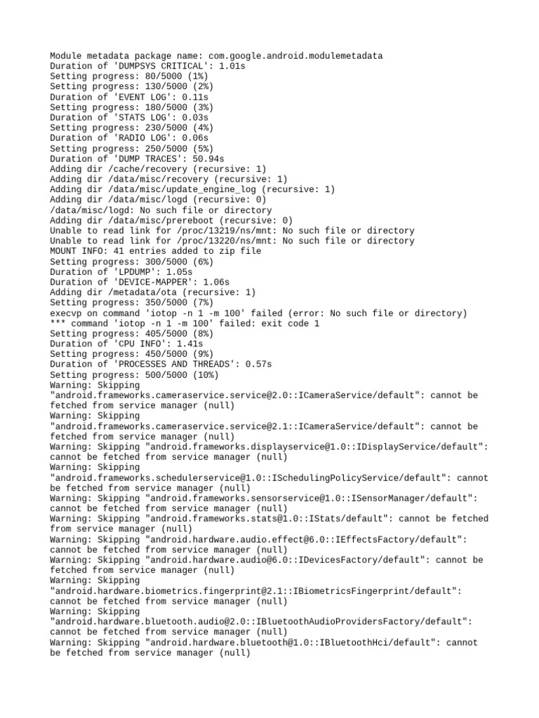 Bugreport Aruba RONS31.267 94 3 2023 06 16 22 32 08 Dumpstate - Log 12867 | PDF | Computer ...