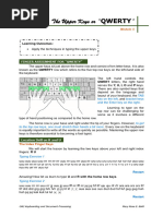 Typing Lessons - U, R, and K Keys | PDF