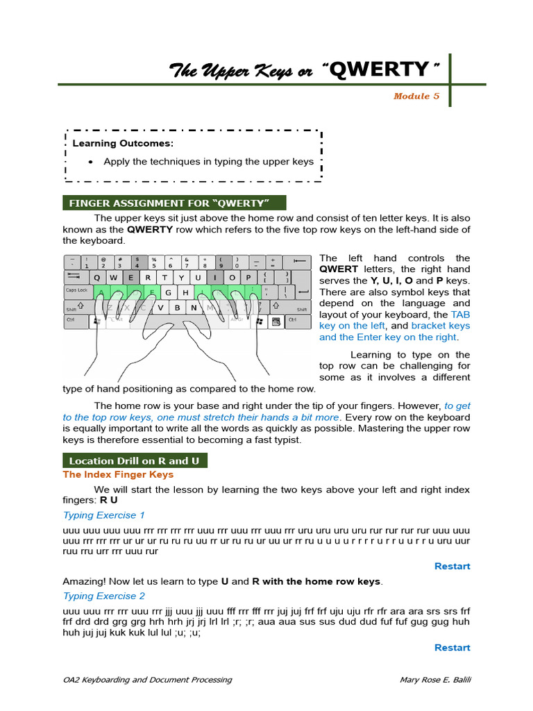OA2 - M5 - The Upper Keys | PDF | Human–Computer Interaction | Text