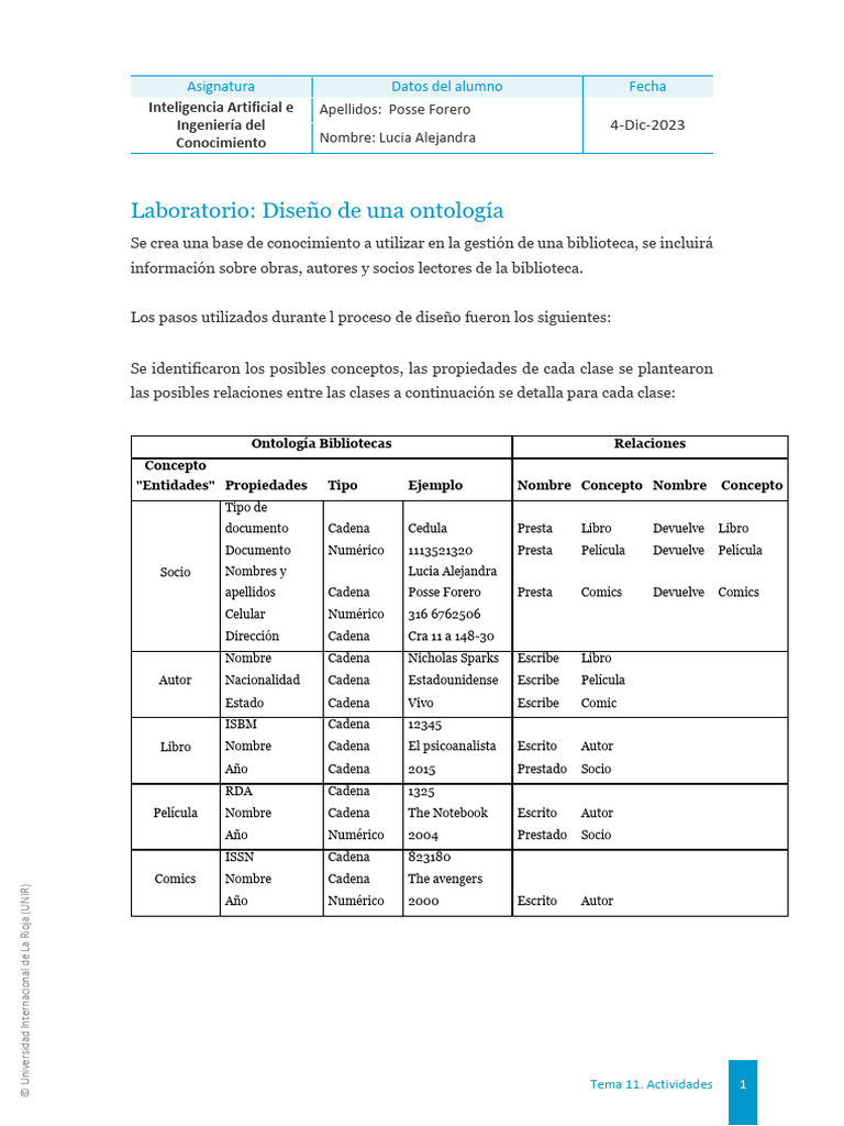 Ontologia Biblioteca | PDF | Informática | Ciencias de la Información