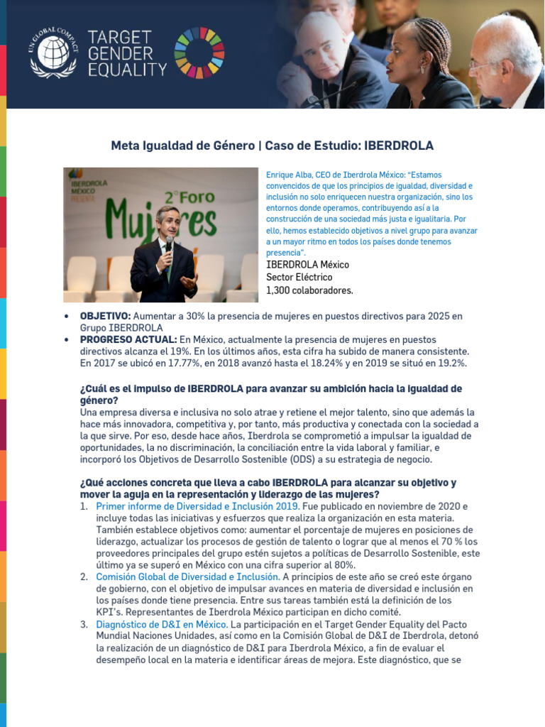 Meta Igualdad de Ge Nero Casos de Estudio | PDF | Igualdad de género | Estudios de género