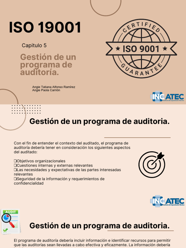 ISO 19001 (Capitulo 5) | PDF | Auditoría | Contralor