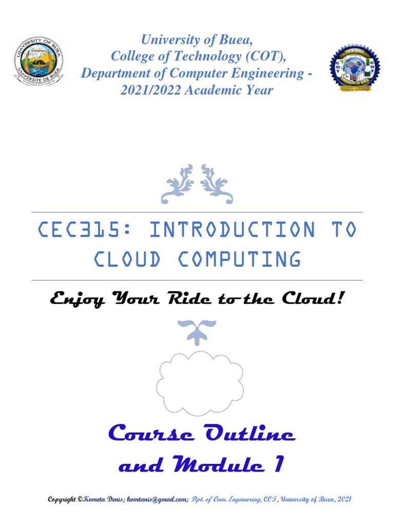 CEC315 - Introduction To Cloud Computing - Module 1 | PDF | Cloud Computing | Grid Computing
