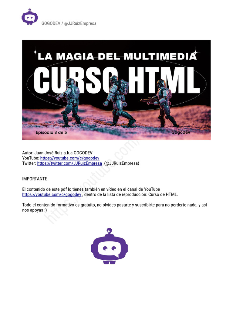 HTML 3 | PDF | Hipervínculo | HTML