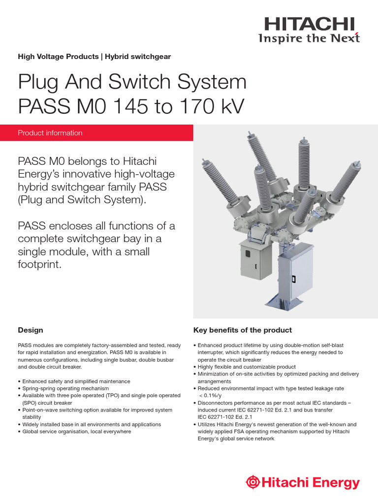 PASS M0 Hybrid Switchgear Overview | PDF | Electric Power | Equipment