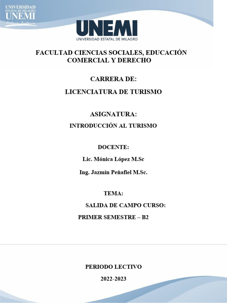 Informe Practica Matematica Financiera | PDF | Turismo | Ecuador