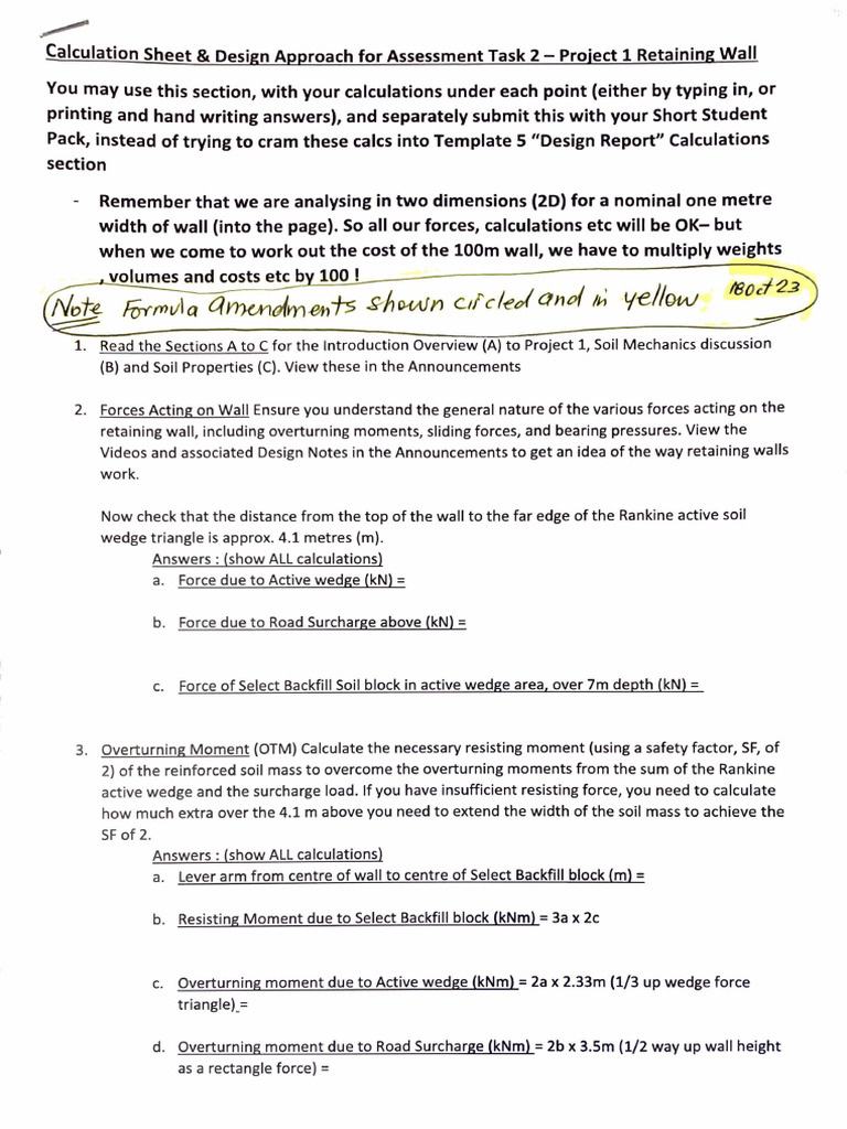 Geotech Formula Amends | PDF