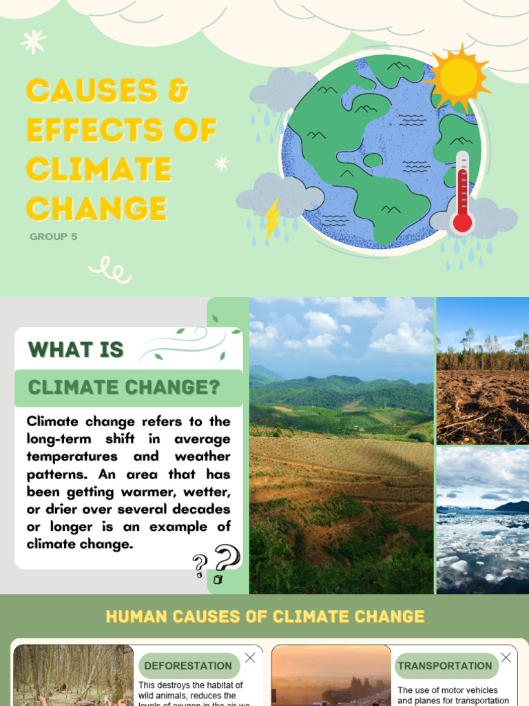 Causes & Effects of Climate Change | PDF | Climate Change | Greenhouse ...