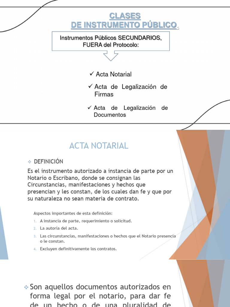 1.acta Notarial y Acta de Legalización | PDF | Ley común