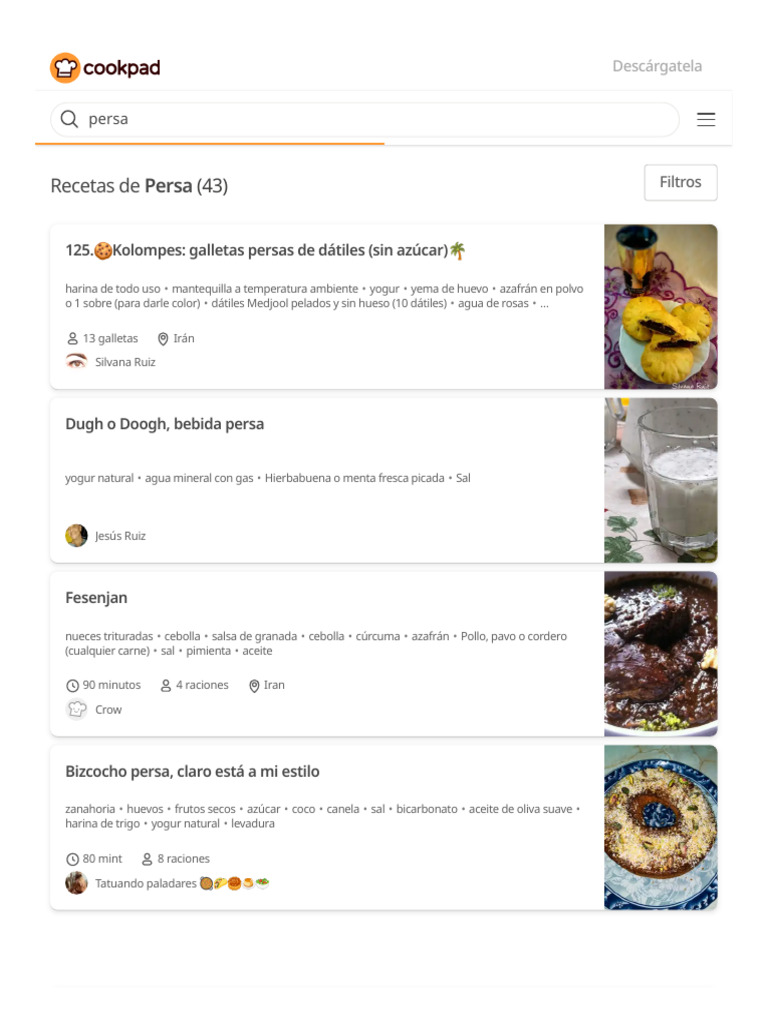 43 Recetas Muy Ricas de Persa Compartidas Por Cocineros Caseros ...