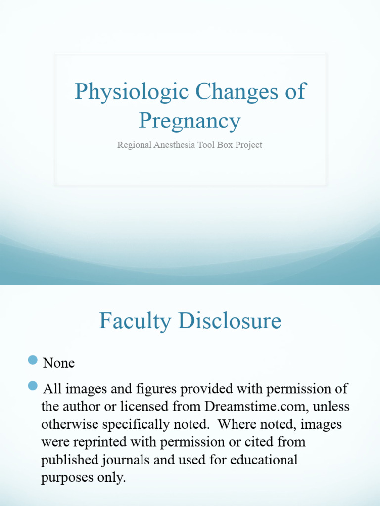 OB Lecture 01 Physiology Fo Pregnancy 061115nq052517 | PDF | Anesthesia ...