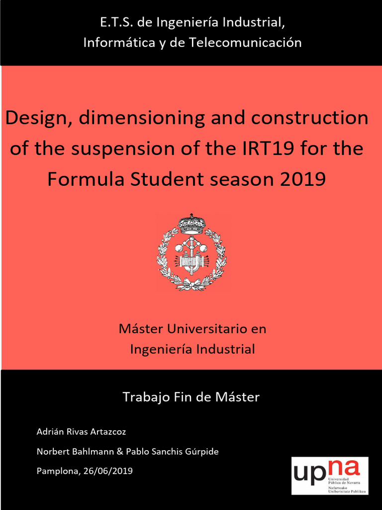 Formula Student Suspension Design | PDF | Force | Friction