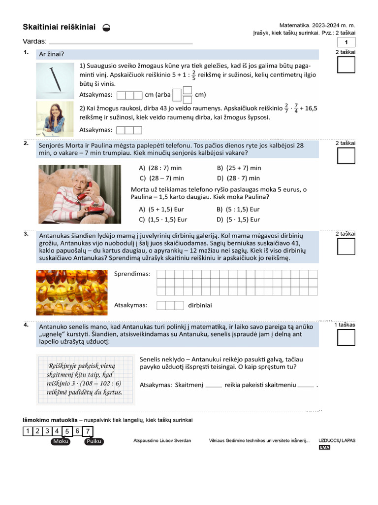EMA Skaitiniai Reiskiniai Pagr-1 | PDF