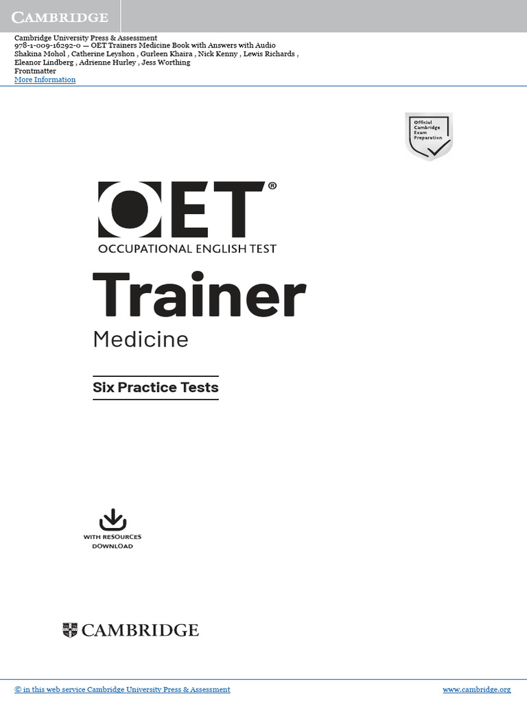 Frontmatter | PDF | Health Care | Medicine