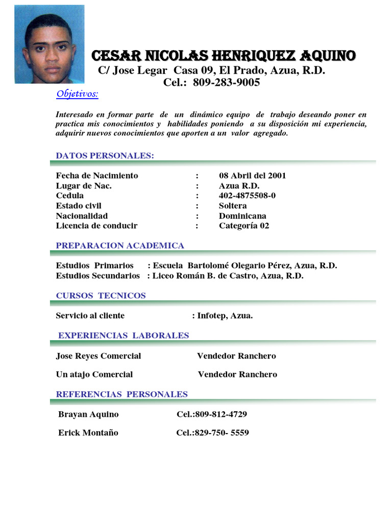 Cesar Nicolas Henriquez Aquino | PDF