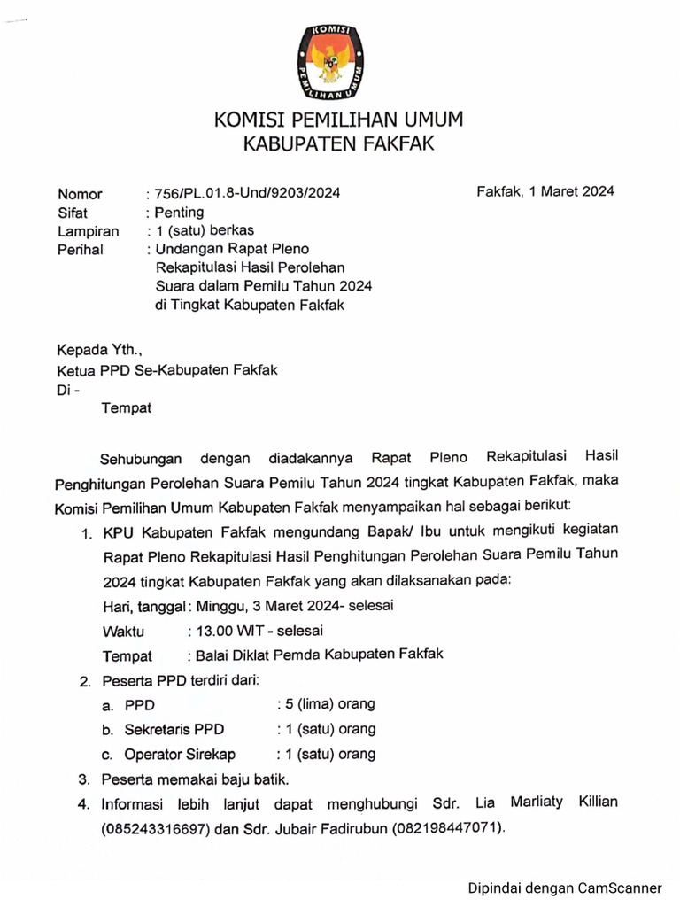 Contoh Undangan PPD | PDF