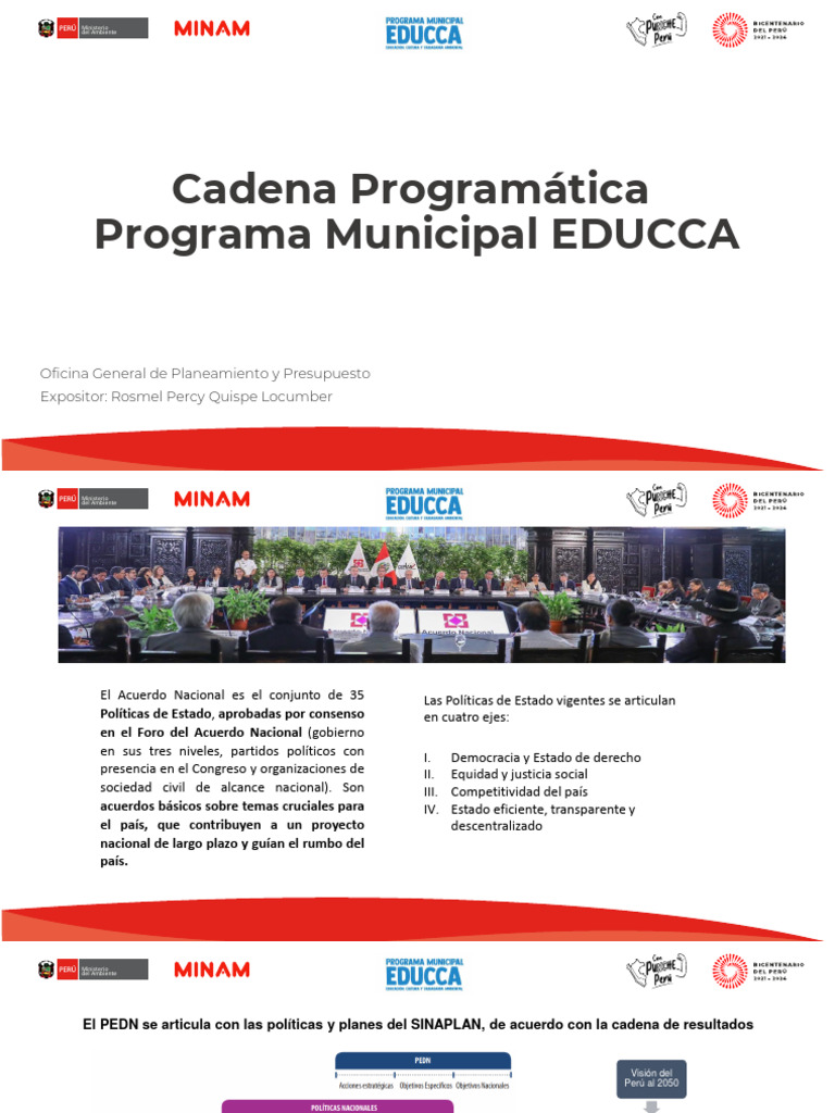 Programa EDUCCA: Planificación 2024-2026 | PDF | Gobierno