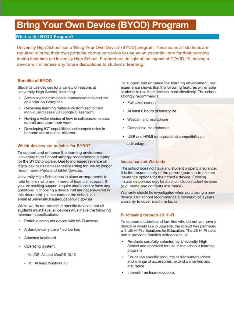 BYOD | PDF | Educational Technology | Computer Engineering