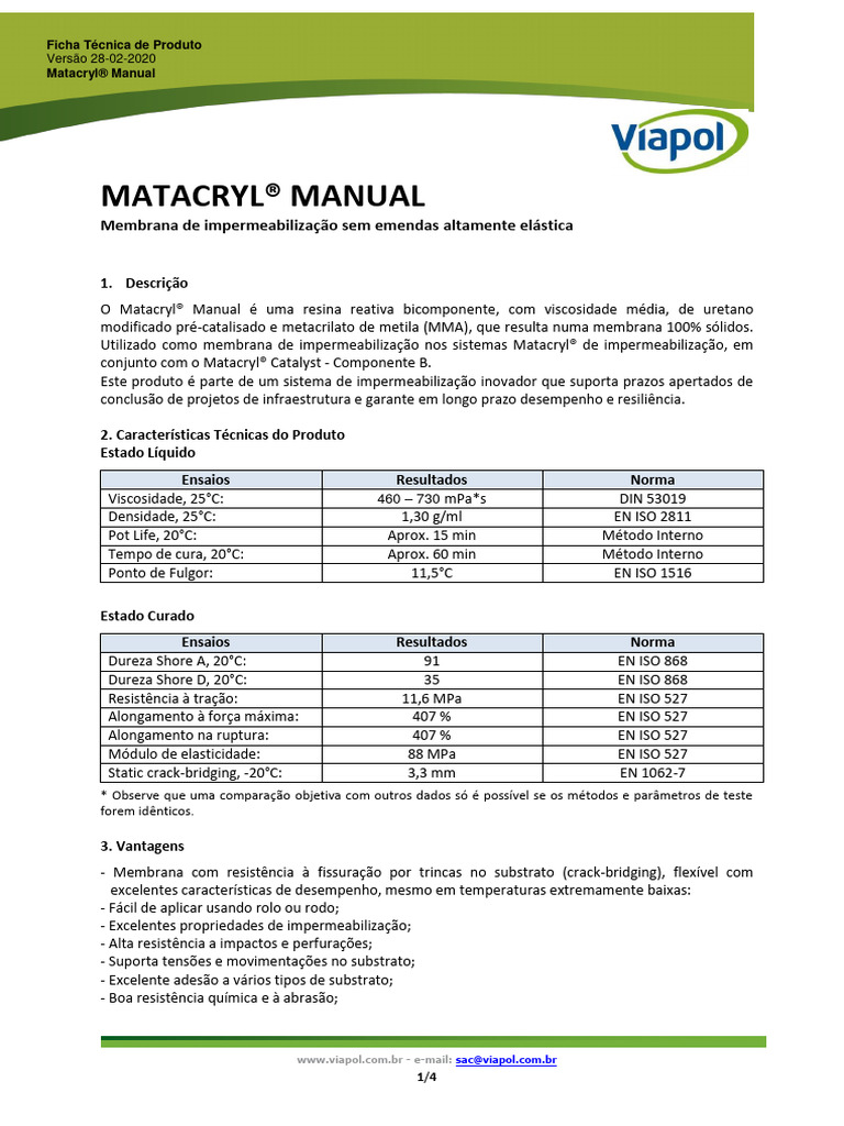 FT Matacryl Manual 14092019 | PDF | Embalagem e rotulagem | Argamassa ...