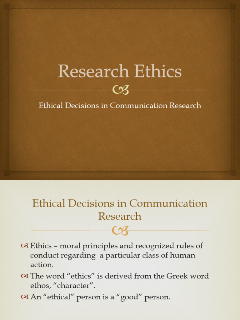 Research Ethics | PDF