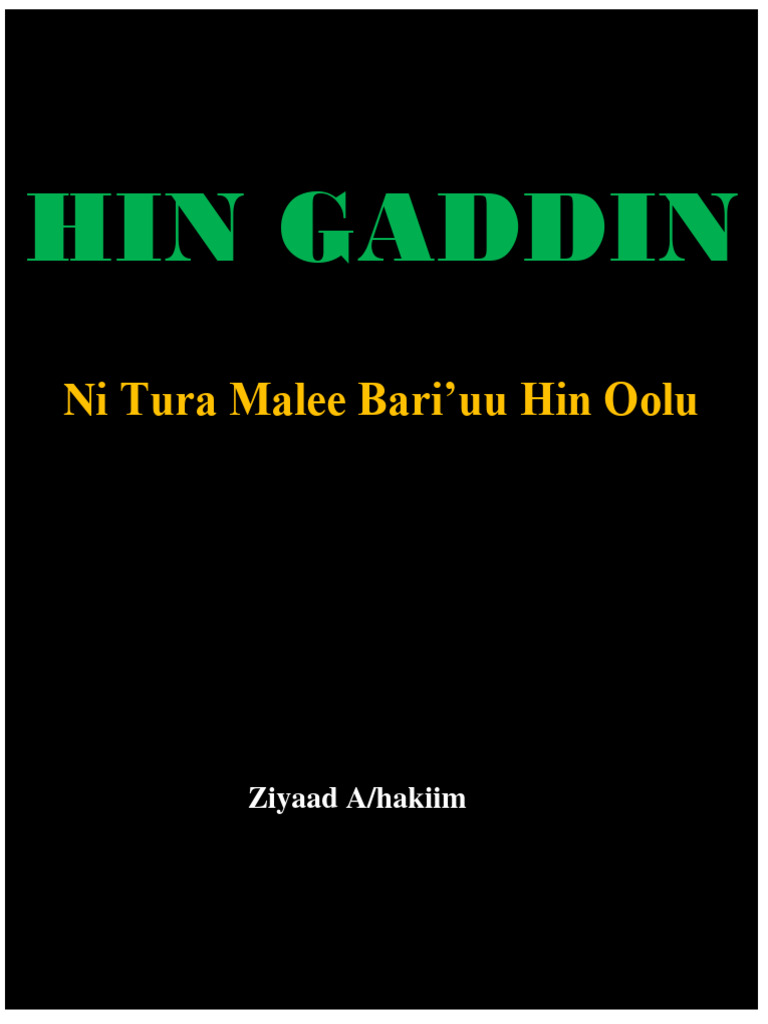 Hin Gaddin | PDF