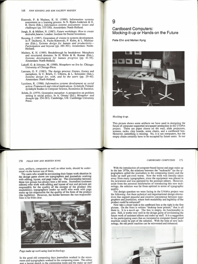 Ehn Cardboard Computers 1991 | PDF | Prototype | Simulation