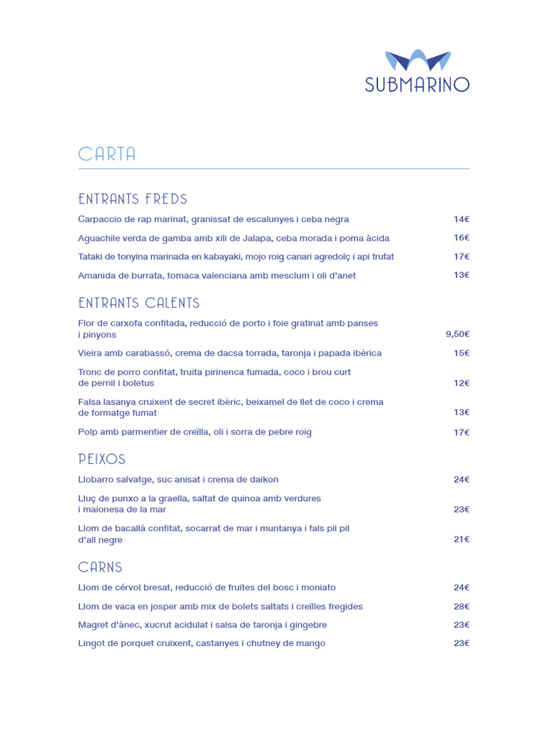 Carta Submarino VA 2023 | PDF