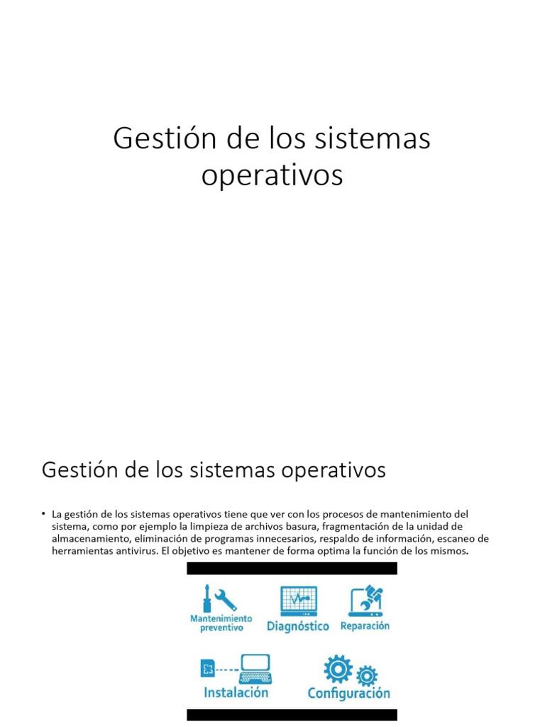 Gestión de Los Sistemas Operativos - U1 | PDF | Sistema operativo ... Gestión de Los Sistemas Operativos - U1 | PDF | Sistema operativo ...